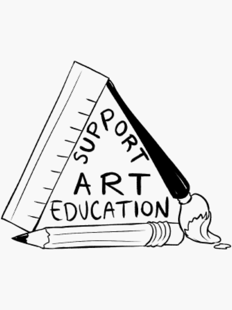 "Support Art Education Triangle" Sticker for Sale by kineticanywhere ...