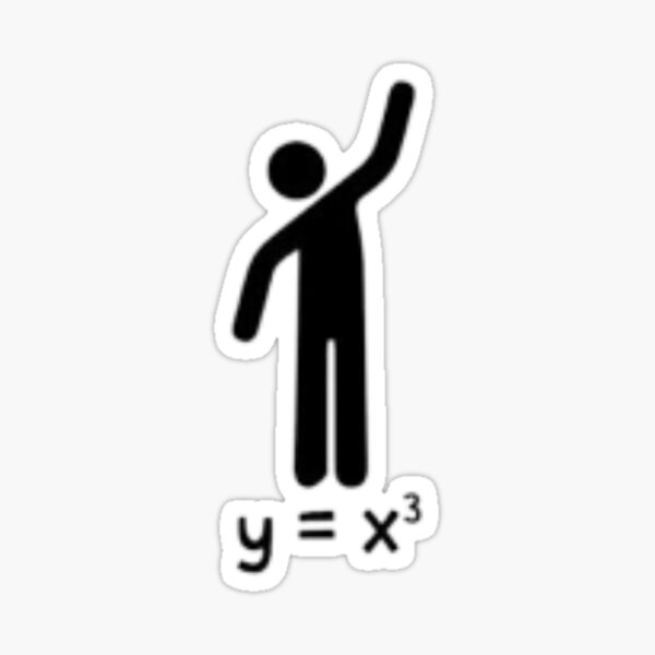 "y = x^3 Maths Dance, The Map of Mathematics" Sticker for Sale by ...
