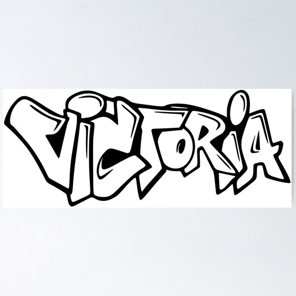 "Victoria - Graffiti Name Design" Poster for Sale by NameThatShirt ...