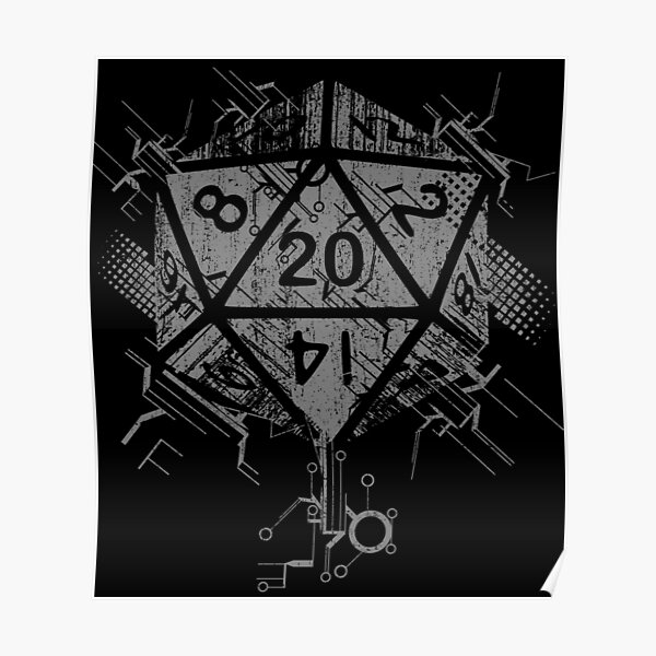 "D20 Of Power" Poster by artlahdesigns | Redbubble