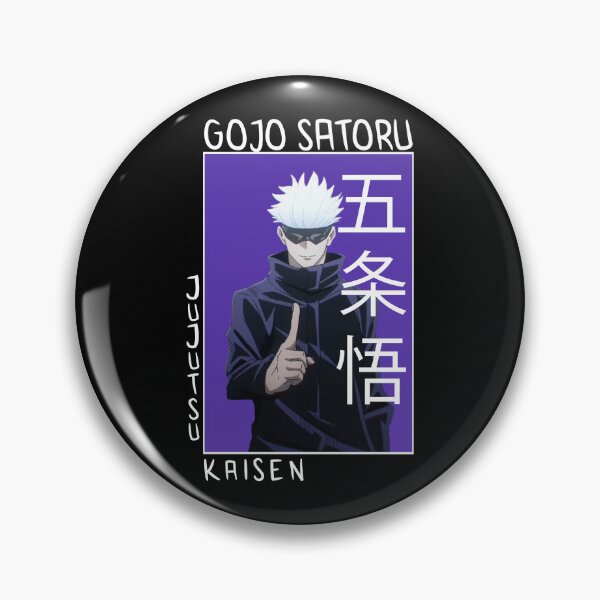 "gojo satoru - jujutsu kaisen" Pin for Sale by Hoomura | Redbubble