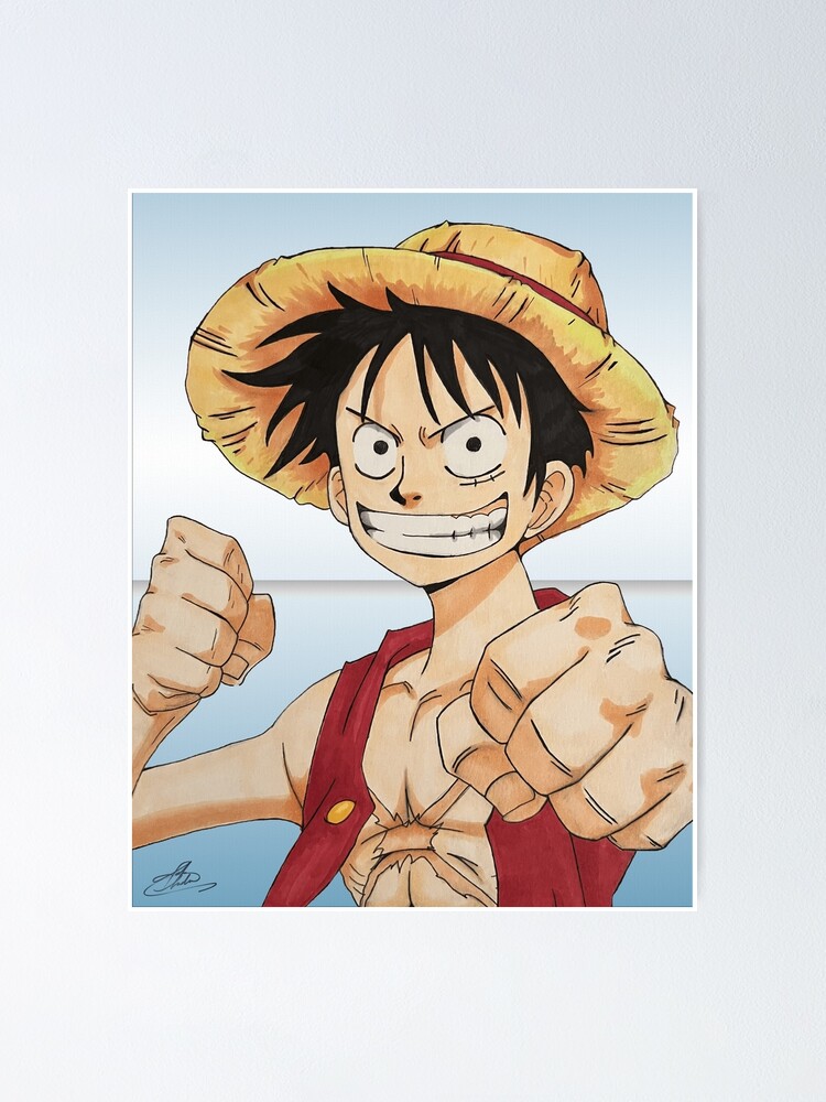 "Monkey D. Luffy" Poster for Sale by Art-Jmandra | Redbubble