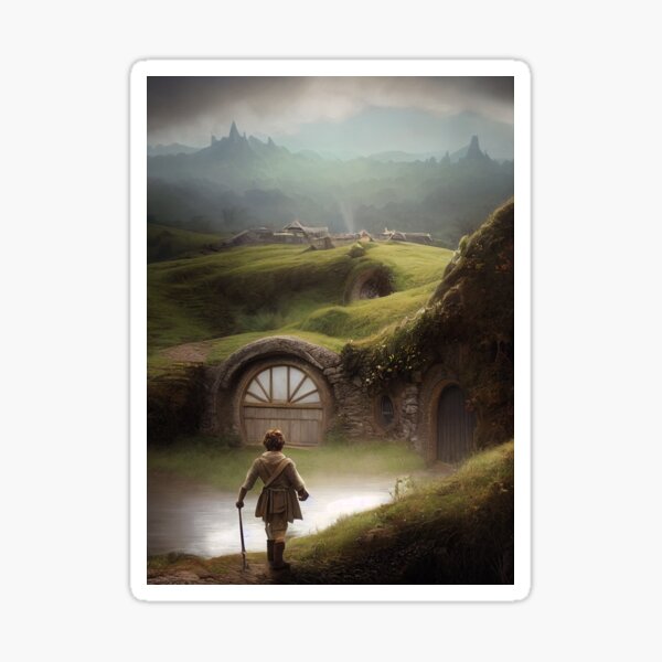"Middle Earth" Sticker for Sale by AlterverseAI | Redbubble