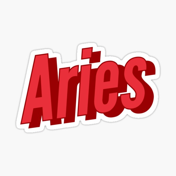 "Aries" Sticker for Sale by Clillybee | Redbubble
