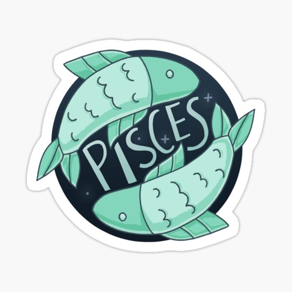 "Pisces" Sticker for Sale by Dullahermes | Redbubble