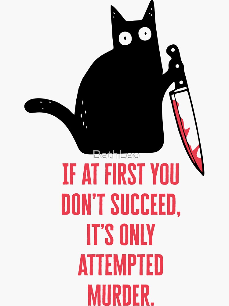 "Shady Cat " Sticker for Sale by BethLeo | Redbubble