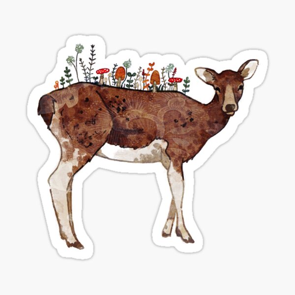 "Autumn Doe" Sticker for Sale by katherineblower | Redbubble
