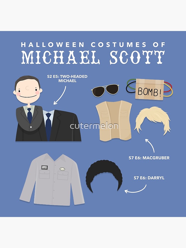 "The Office Michael Scott Halloween Costumes " Poster for Sale by ...