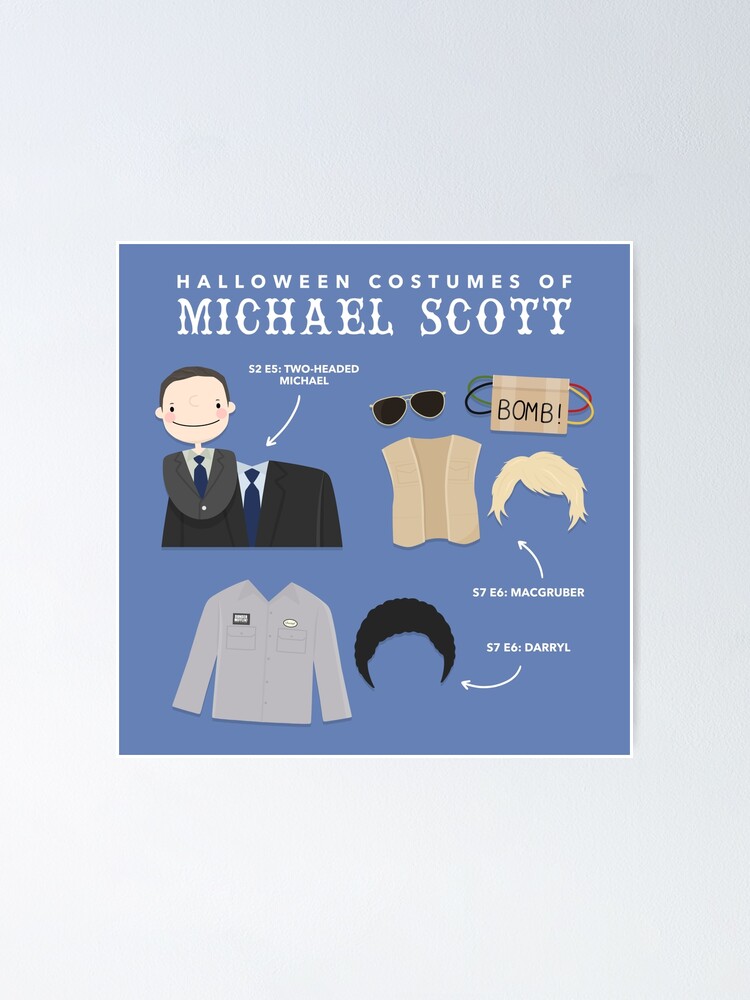 "The Office Michael Scott Halloween Costumes " Poster for Sale by ...