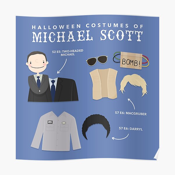 "The Office Michael Scott Halloween Costumes " Poster for Sale by ...