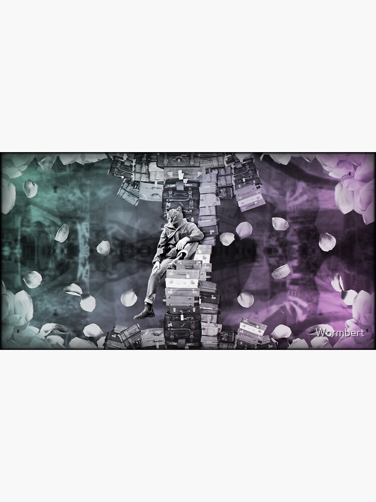 "Leave Me Home Wormwave Vaporwave Edit" Sticker for Sale by Wormbert ...