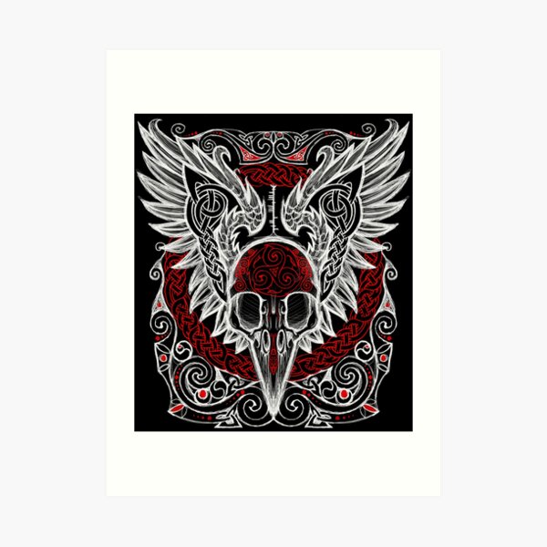 "Badb Catha (Battle Crow)" Art Print for Sale by celthammerclub | Redbubble