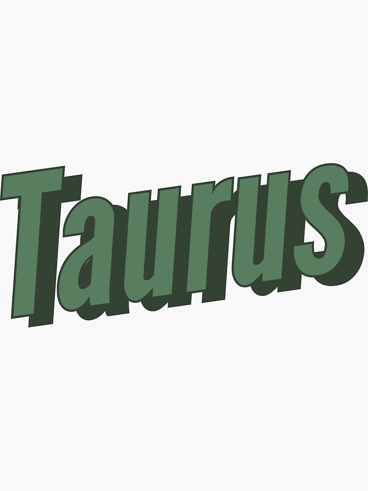 "Taurus" Sticker for Sale by Clillybee | Redbubble