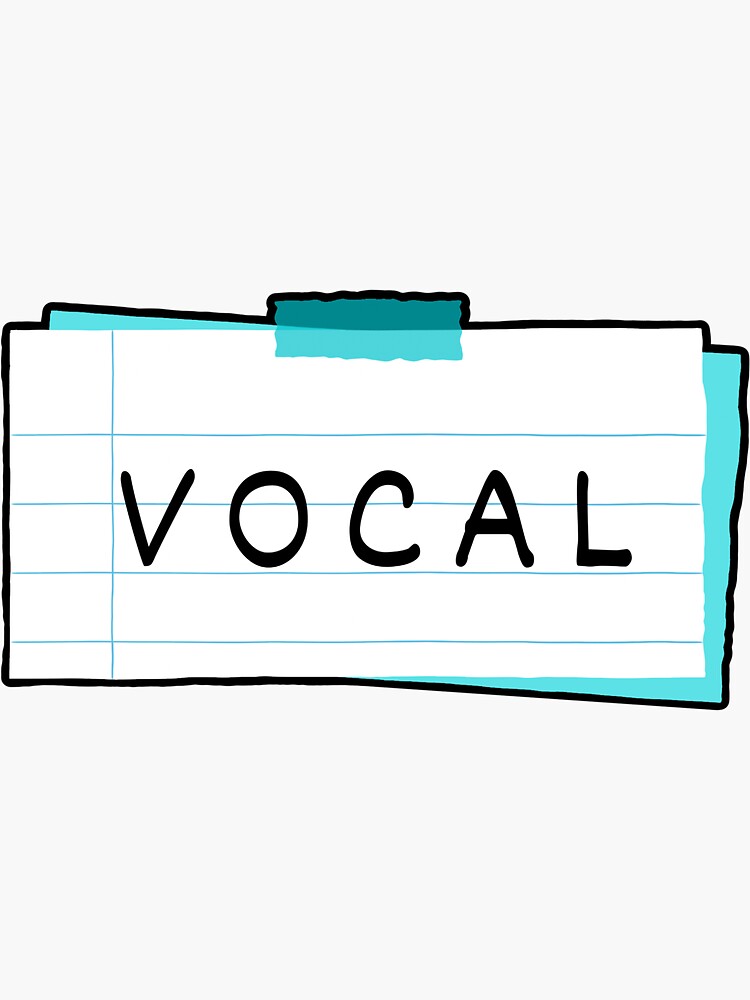 "VOCAL Note" Sticker for Sale by VOCALatHoward | Redbubble
