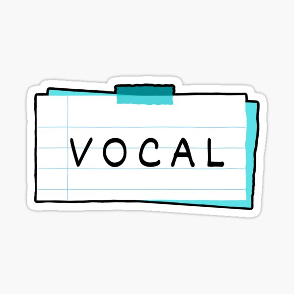 "VOCAL Note" Sticker for Sale by VOCALatHoward | Redbubble