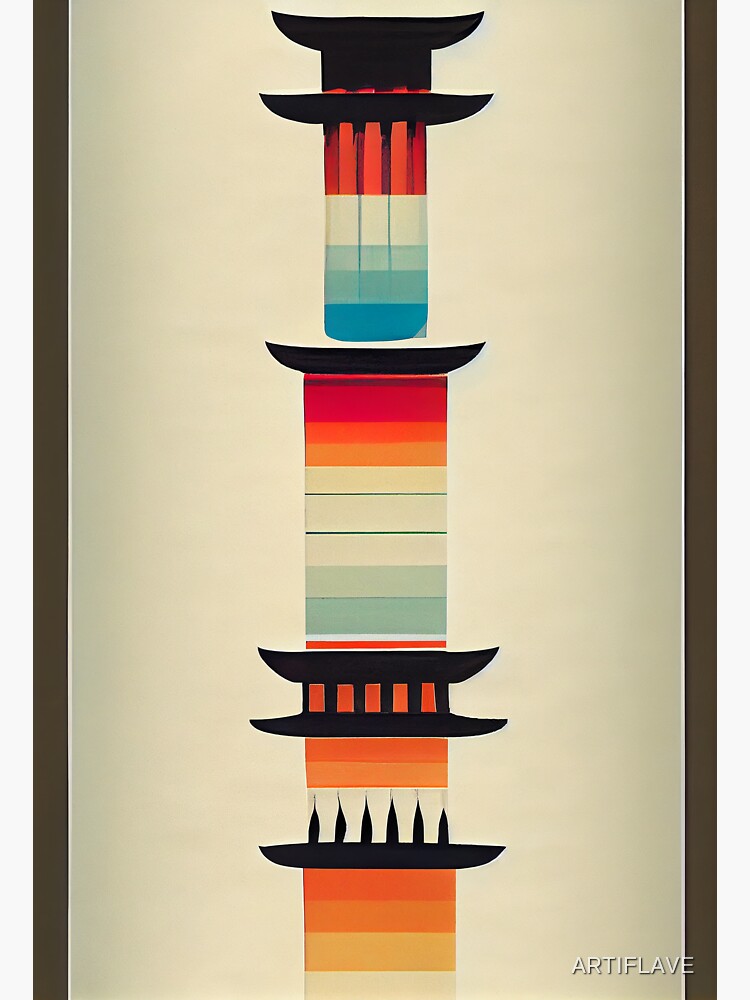 "Column Chromatography Abstract Japanese Style" Sticker for Sale by ...