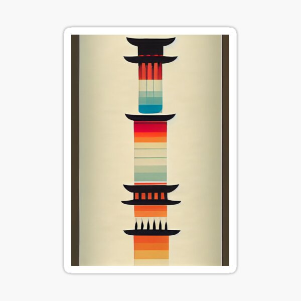 "Column Chromatography Abstract Japanese Style" Sticker for Sale by ...