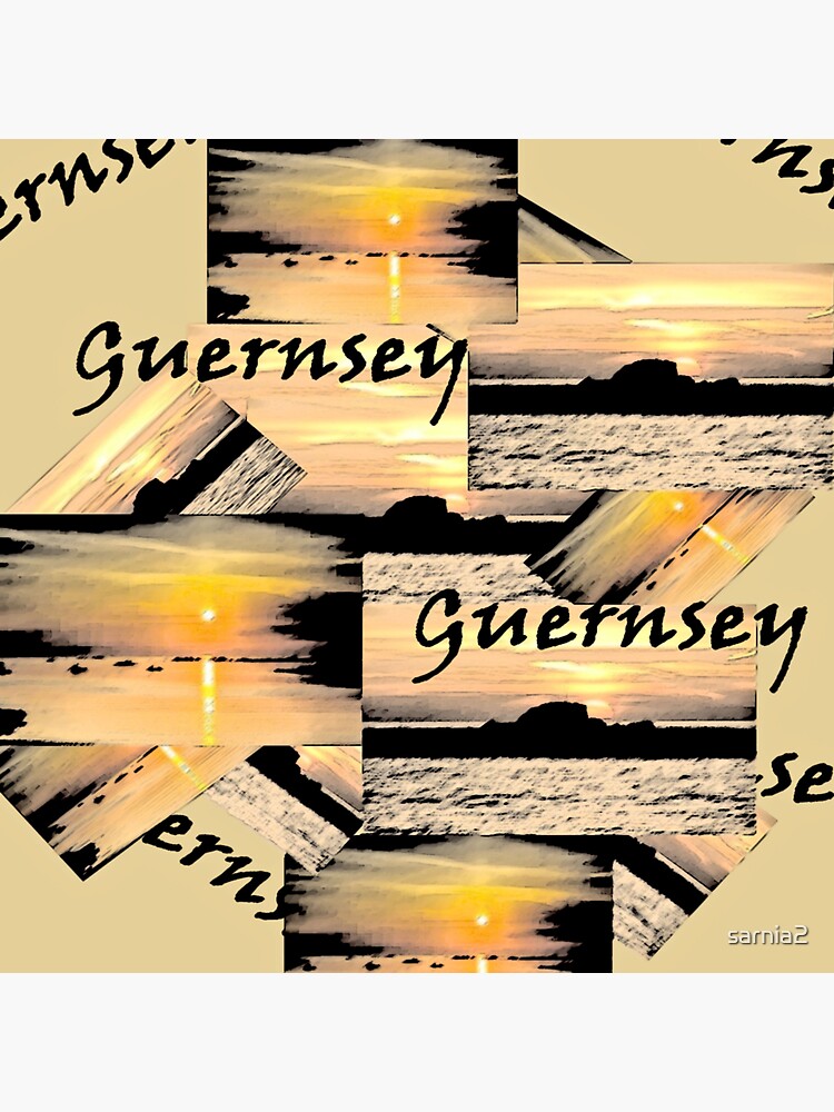 "Guernsey collage" Sticker for Sale by sarnia2 | Redbubble