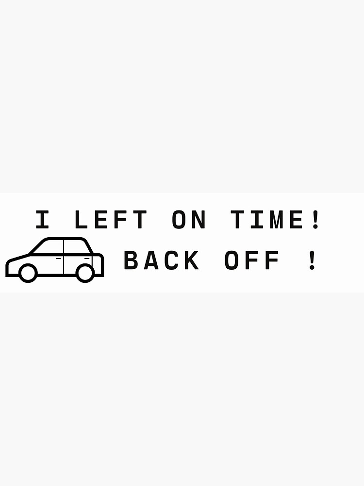 "BACK OFF STICKER" Sticker for Sale by willowncattails | Redbubble
