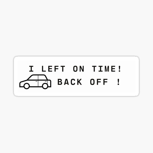 "BACK OFF STICKER" Sticker for Sale by willowncattails | Redbubble