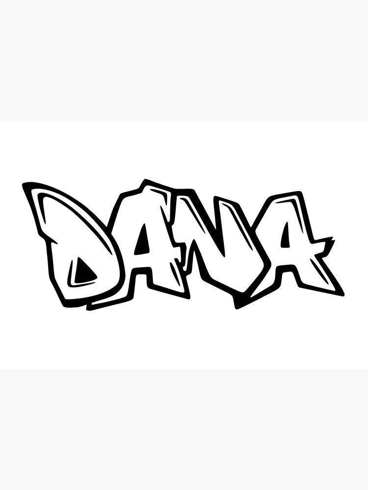 "Dana - Graffiti Name Design" Art Board Print for Sale by NameThatShirt ...