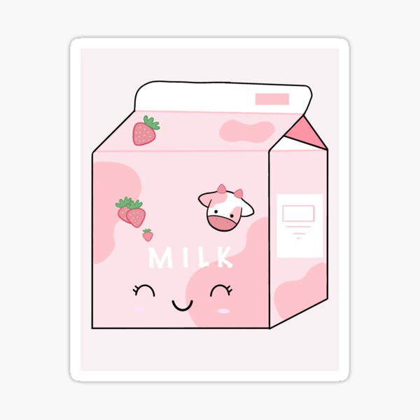 "Cute Milk" Sticker for Sale by Sunsetcandyart | Redbubble
