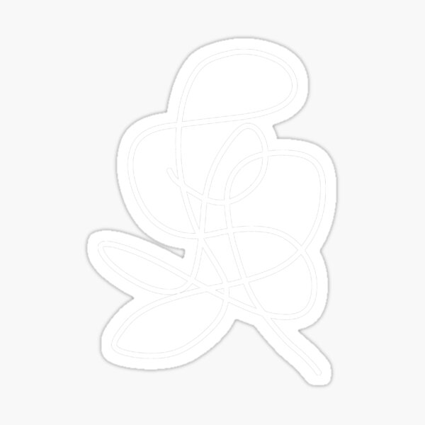 "White lines design line art" Sticker for Sale by StickyMann | Redbubble