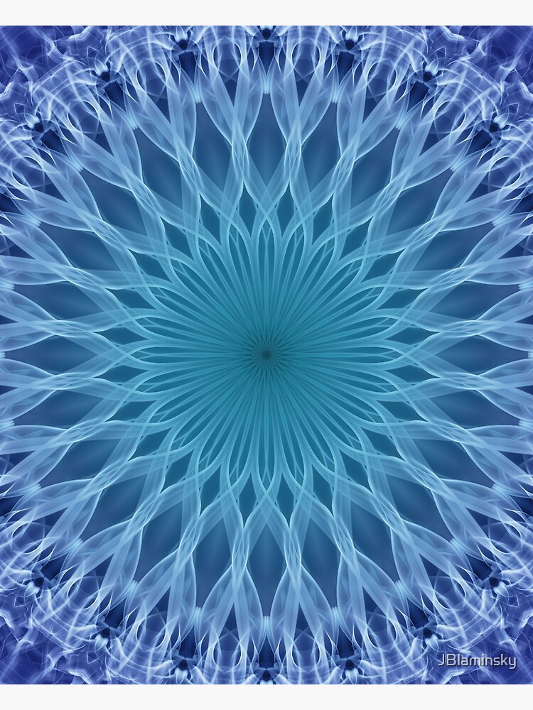 "Light blue mandala" Poster for Sale by JBlaminsky | Redbubble