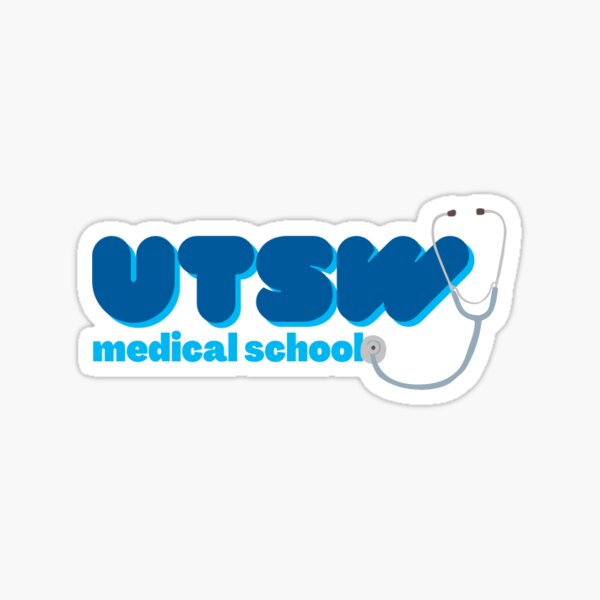 "utsw medical school sticker" Sticker for Sale by jwaldo | Redbubble