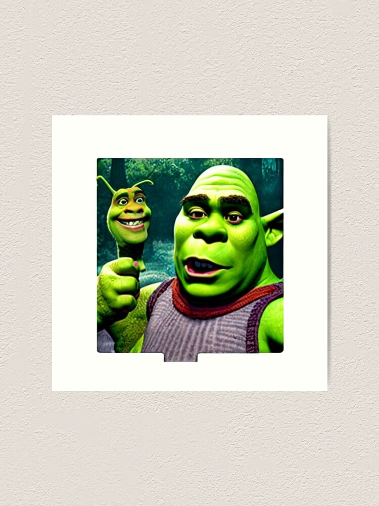 "Shrek meme face" Art Print for Sale by Nakumis-shop | Redbubble