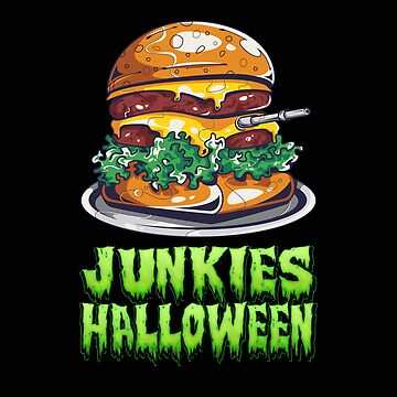 "Funny Burger Tank, Halloween Fast Food, Junkies Halloween, Horror ...