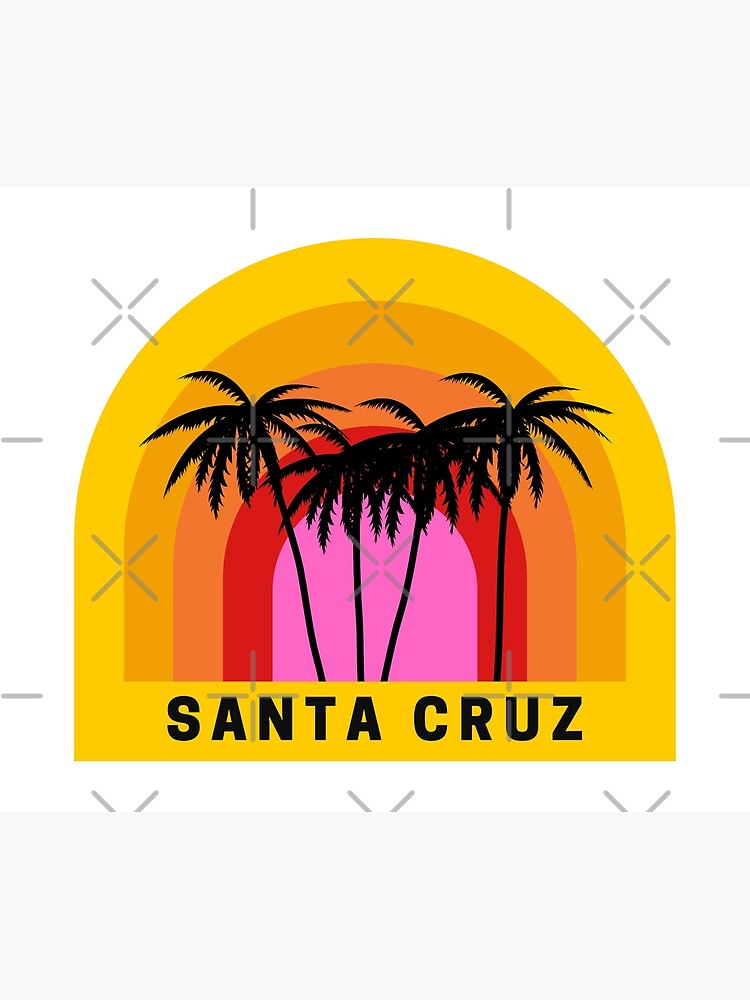 "Vintage Santa Cruz Sunset Palm Trees 80s" Poster for Sale by dk82 ...