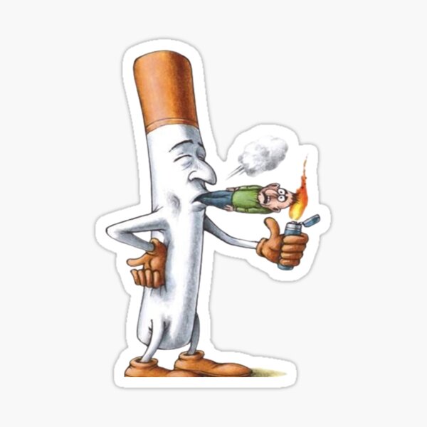 "cigarette" Sticker for Sale by ZROL | Redbubble