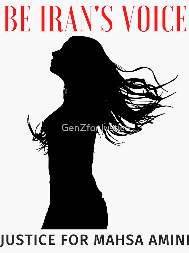 "Be Iran's voice. Justice for Mahsa Amini " Sticker for Sale by ...