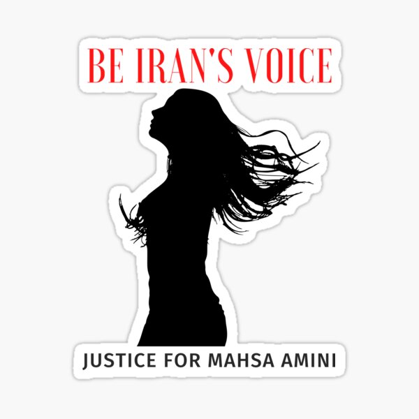"Be Iran's voice. Justice for Mahsa Amini " Sticker for Sale by ...