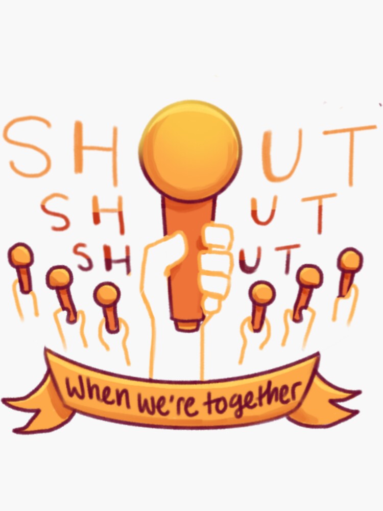 "Shout Out Shout When We're Together" Sticker for Sale by deerseung ...