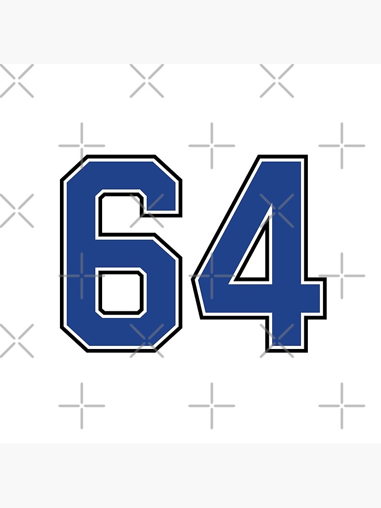 "Number 64 lucky sports jersey sixty four" Poster for Sale by ...
