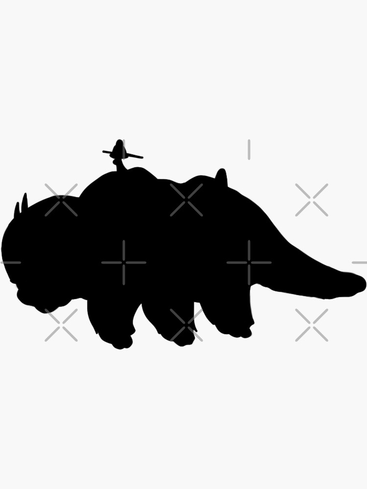 "Flying Bison Silhouette " Sticker for Sale by TatzArt | Redbubble