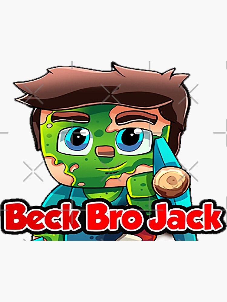 "BeckBroJack, BeckBroJack gaming" Sticker for Sale by Blanrone | Redbubble