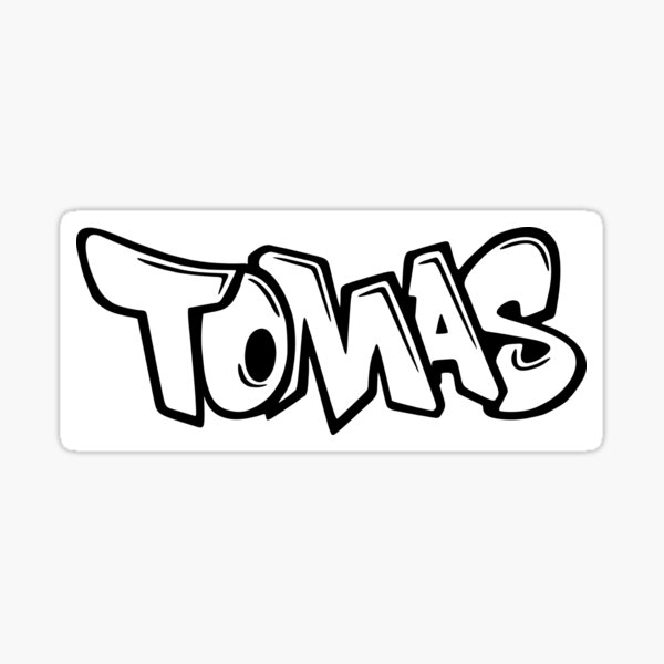 "Tomas - Graffiti Name Design" Sticker for Sale by NameThatShirt ...