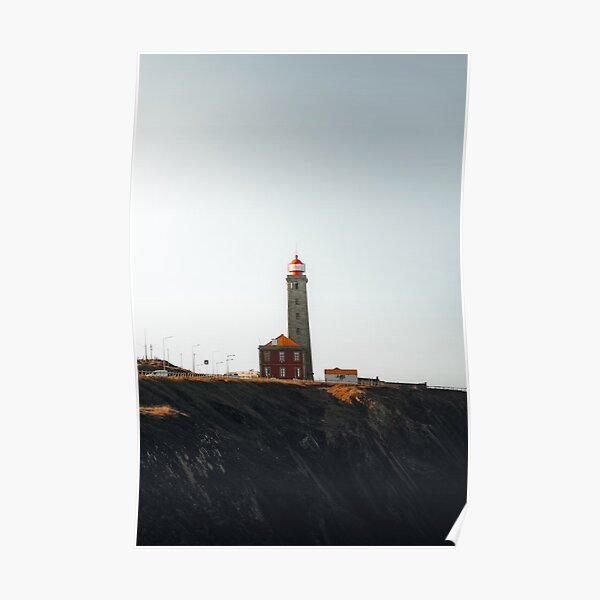 "Lighthouse view atop a beachside cliff" Poster for Sale by ...