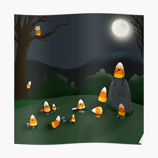 "Candy Corn Cuties" Poster for Sale by sparklefrog | Redbubble