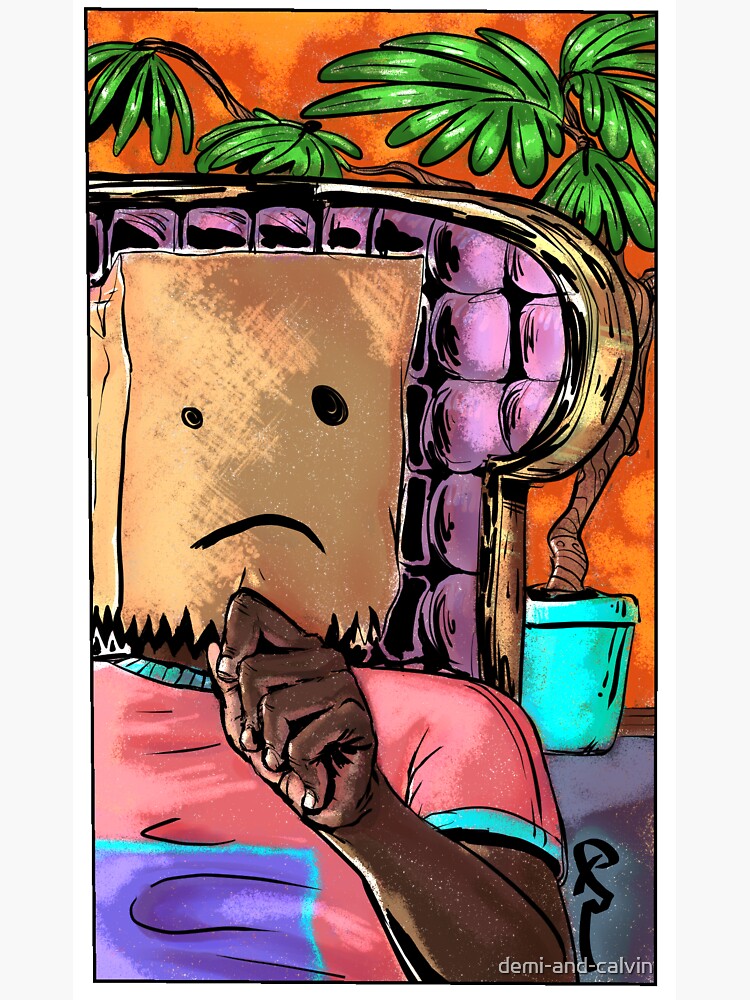 "The Thinker" Sticker for Sale by demi-and-calvin | Redbubble