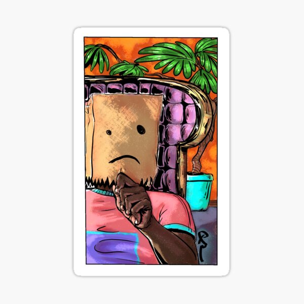 "The Thinker" Sticker for Sale by demi-and-calvin | Redbubble