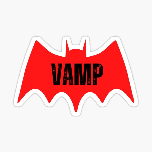 "VAMP BAT / WLR / CARTI" Sticker for Sale by SporeDesign | Redbubble