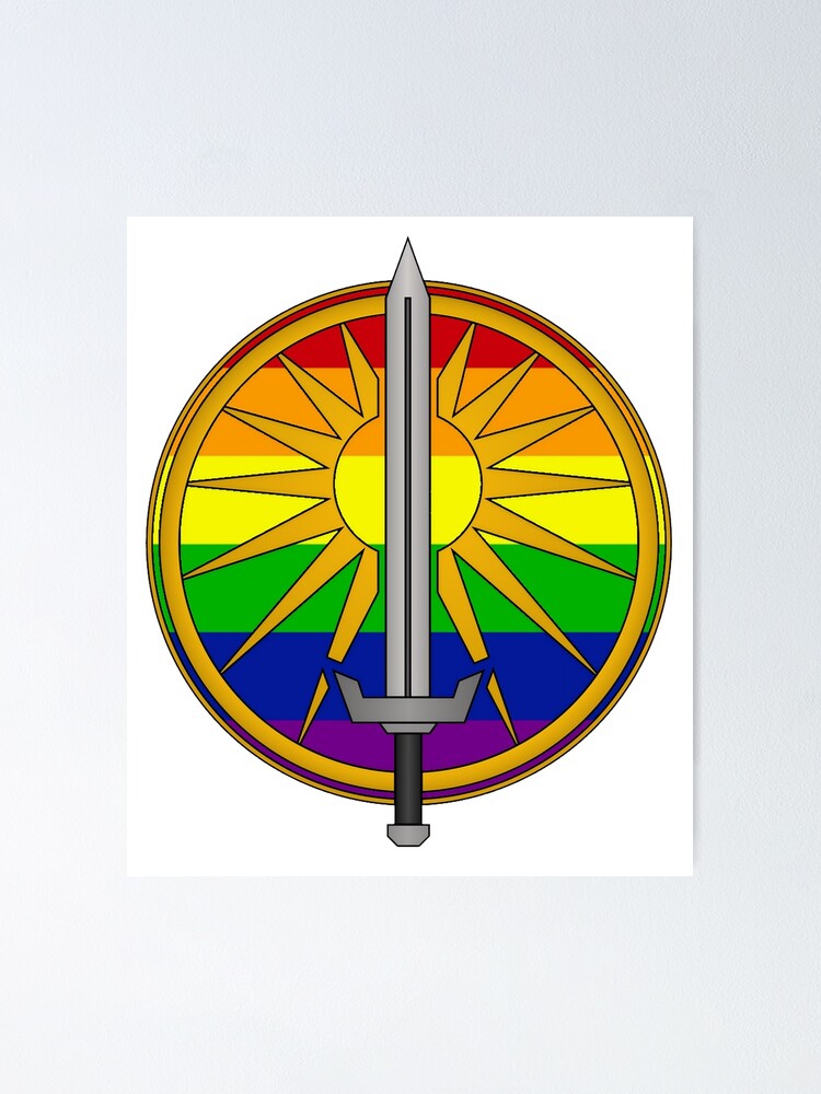 "Battletech Mechwarrior House Davion Pride Emblem LGBTQIA+ " Poster for ...