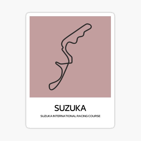"Suzuka racing course" Sticker for Sale by Sportsarthub | Redbubble