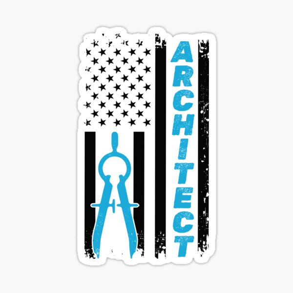 "Architect Distressed Vintage USA Flag Compass: Architecture Gift ...