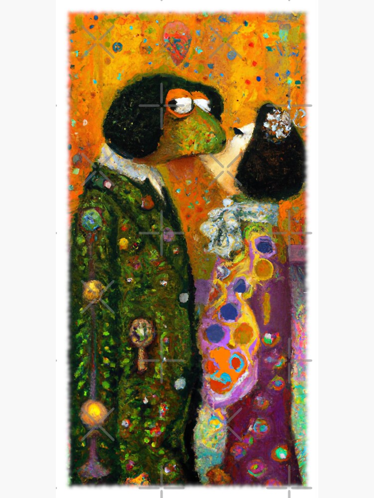 "The Puppets' Kiss" Sticker for Sale by DastardLee | Redbubble