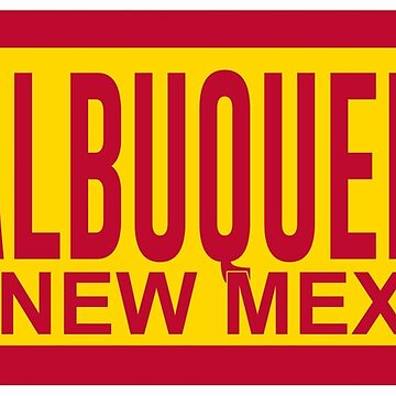 "Albuquerque Ticket" Sticker for Sale by JayJaxon | Redbubble